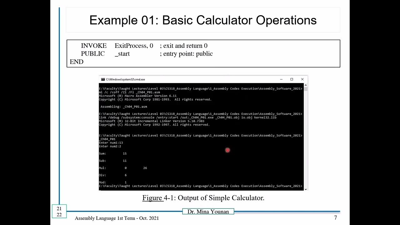 Assembly: Lec 06 P3 Arithmetic And Logic Operations (cont.) - Youtube