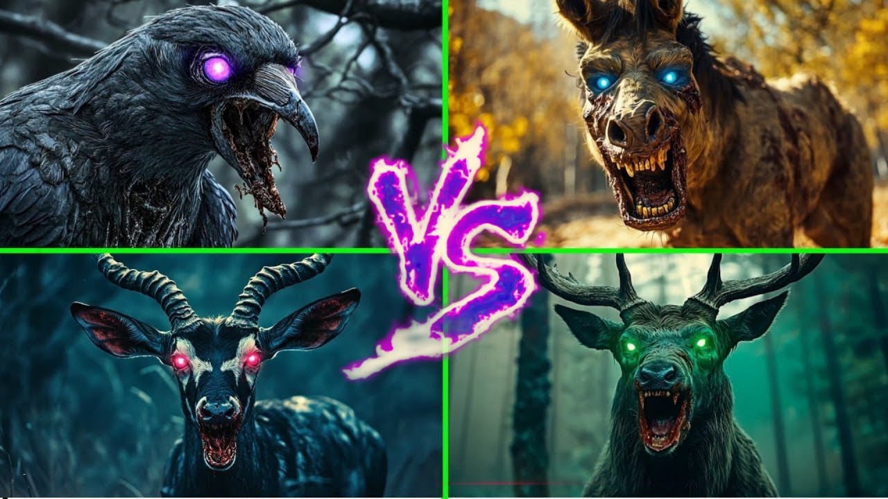 ZOMBIE CROWS 🆚 ZOMBIE DONKEYS 🆚 ZOMBIE ANTELOPES 🆚 ZOMBIE REINDEERS ...