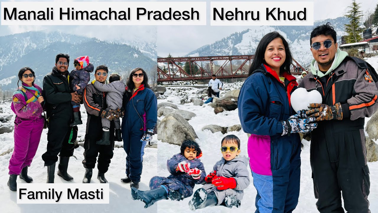 Manali Nehru Kund Family Masti | Snowfall Fun & Travel Vlog ️🏔️ - YouTube