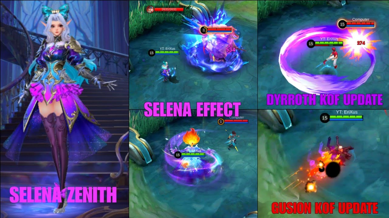 SELENA ZENITH, UPDATE KOF SKIN GUSION K AND DYRROTH OROCHI - YouTube