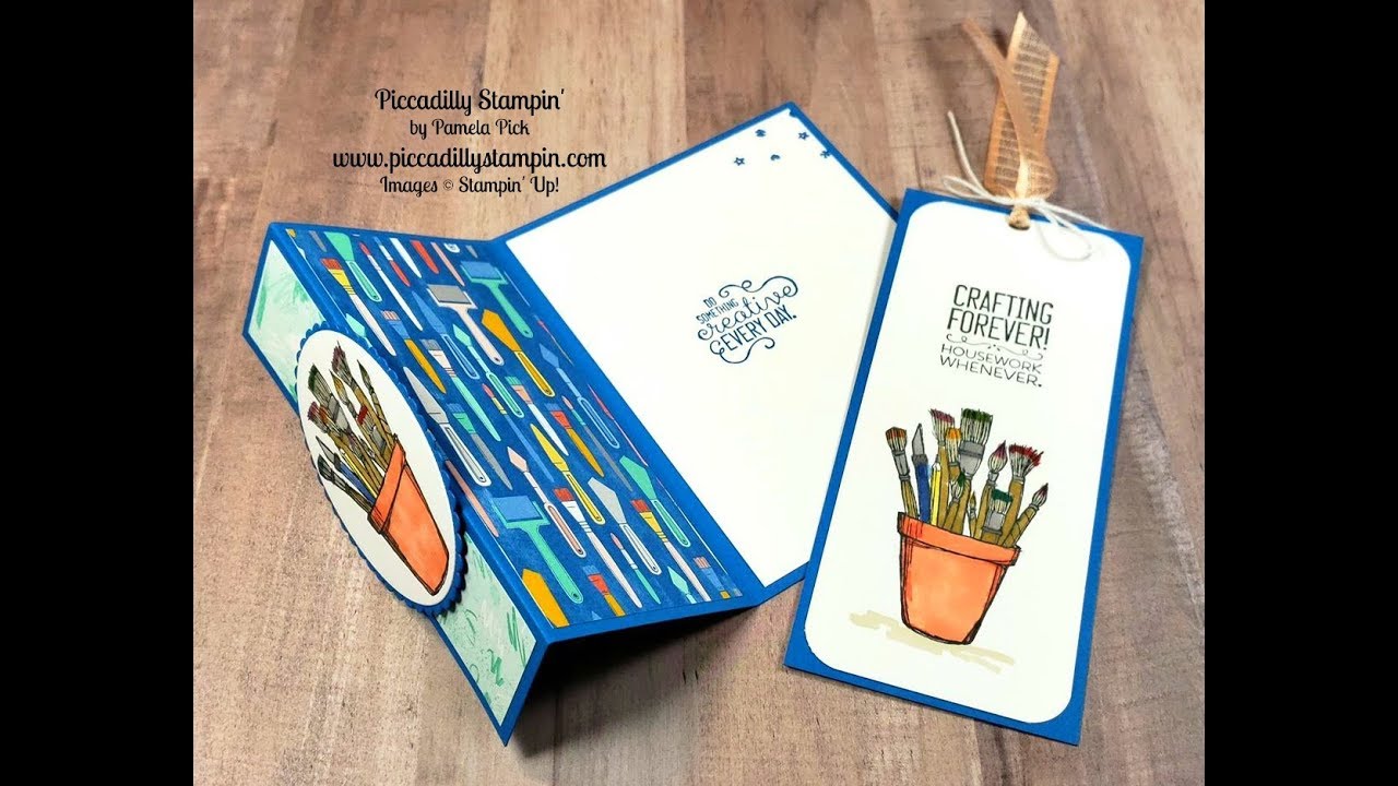 Fun Fold & a matching bookmark FB Live 8/14/19 - YouTube