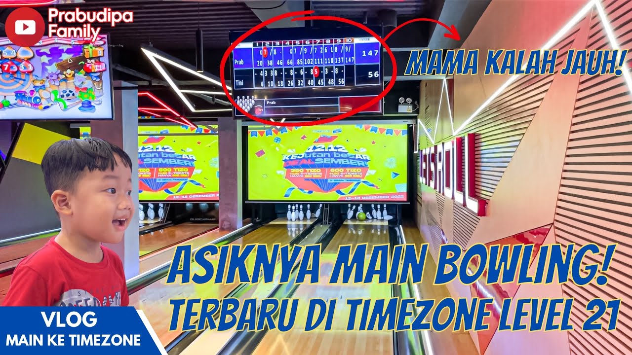 TERBARU DI TIMEZONE LEVEL 21 MALL BALI! MAIN BOWLING! PAS BANGET ...