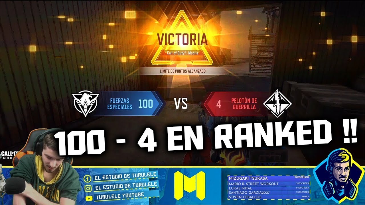 100 - 4 EN DOMINIO SUMMIT ! COD MOBILE CALL OF DUTY MOVIL - YouTube