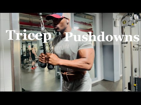 Pro 2024 series | Triceps Pushdown | Edwin Dublin Jr. - YouTube