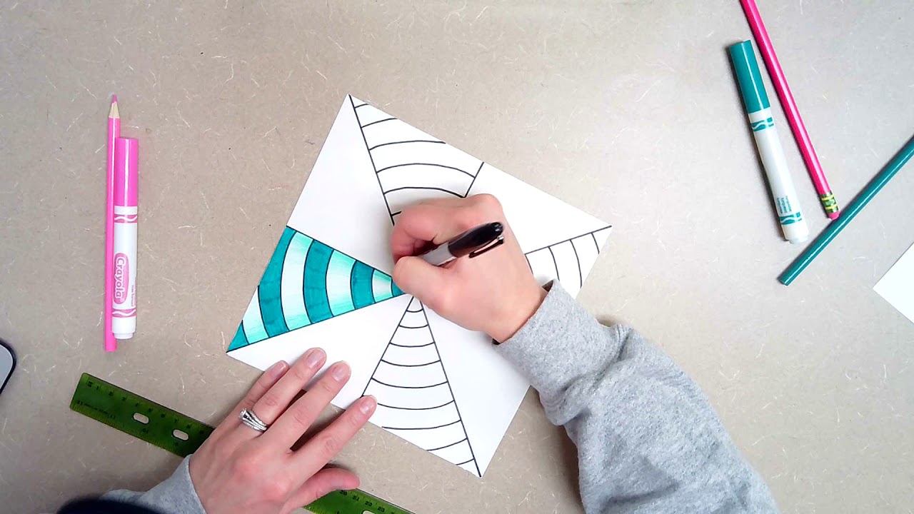 4th Grade- Optical Illusions Using Value - YouTube