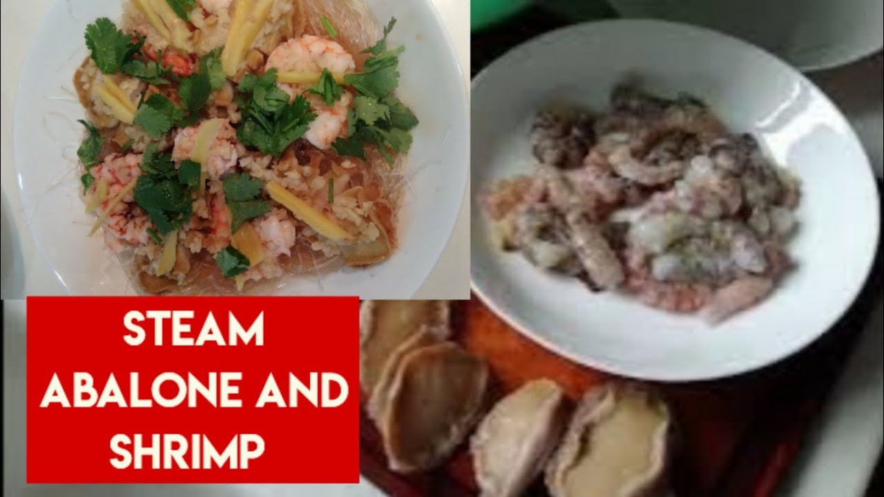 This is how I prepare food for tonight steam abalone with shrimp # ...