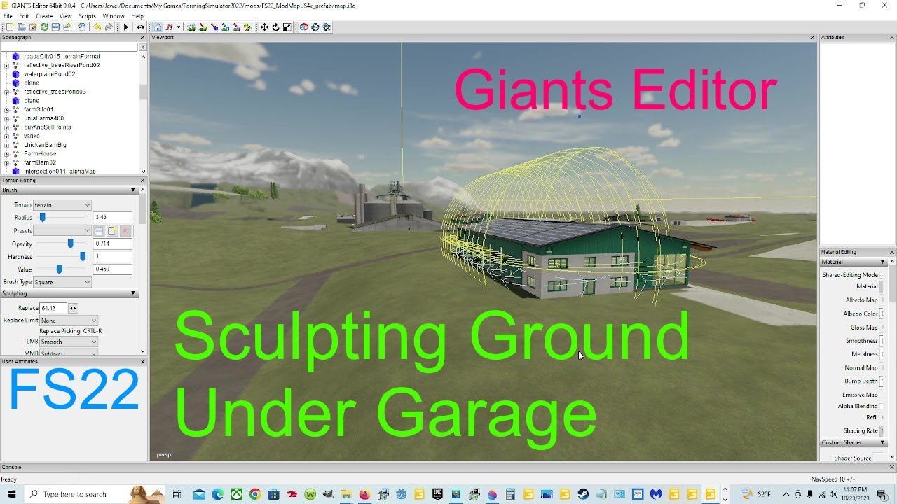 Giants Editor | Sculpting The Ground Under My Garage | Farming ...