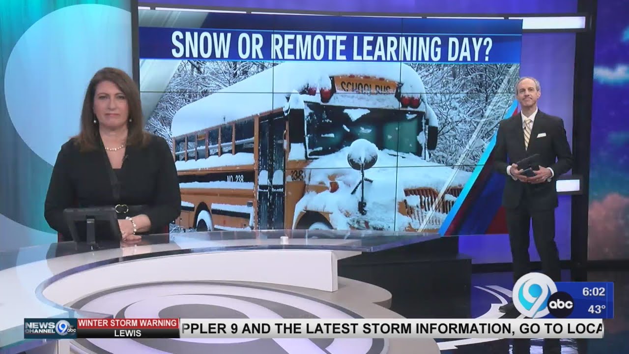 Snow or remote learning day? - YouTube