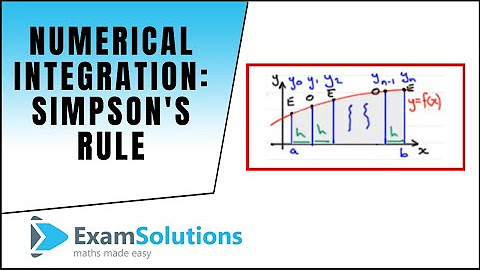 Simpson's Rule : Numerical Integration - YouTube