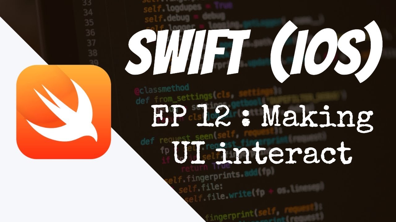 Swift 3 - making user interface elements interact- Swift 3 for absolute ...