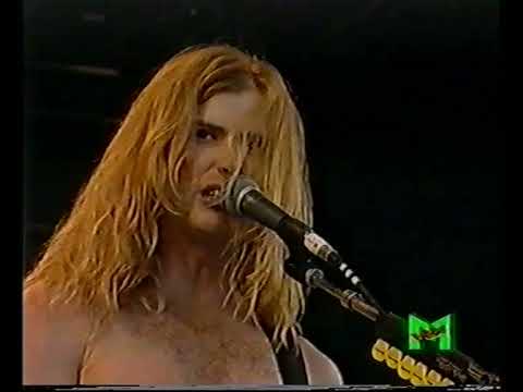 MONSTER OF ROCK 1992 VIDEOMUSIC  Pino Scotto  , Megadeath, Pantera, Black sabbath, Iron Maiden, pino