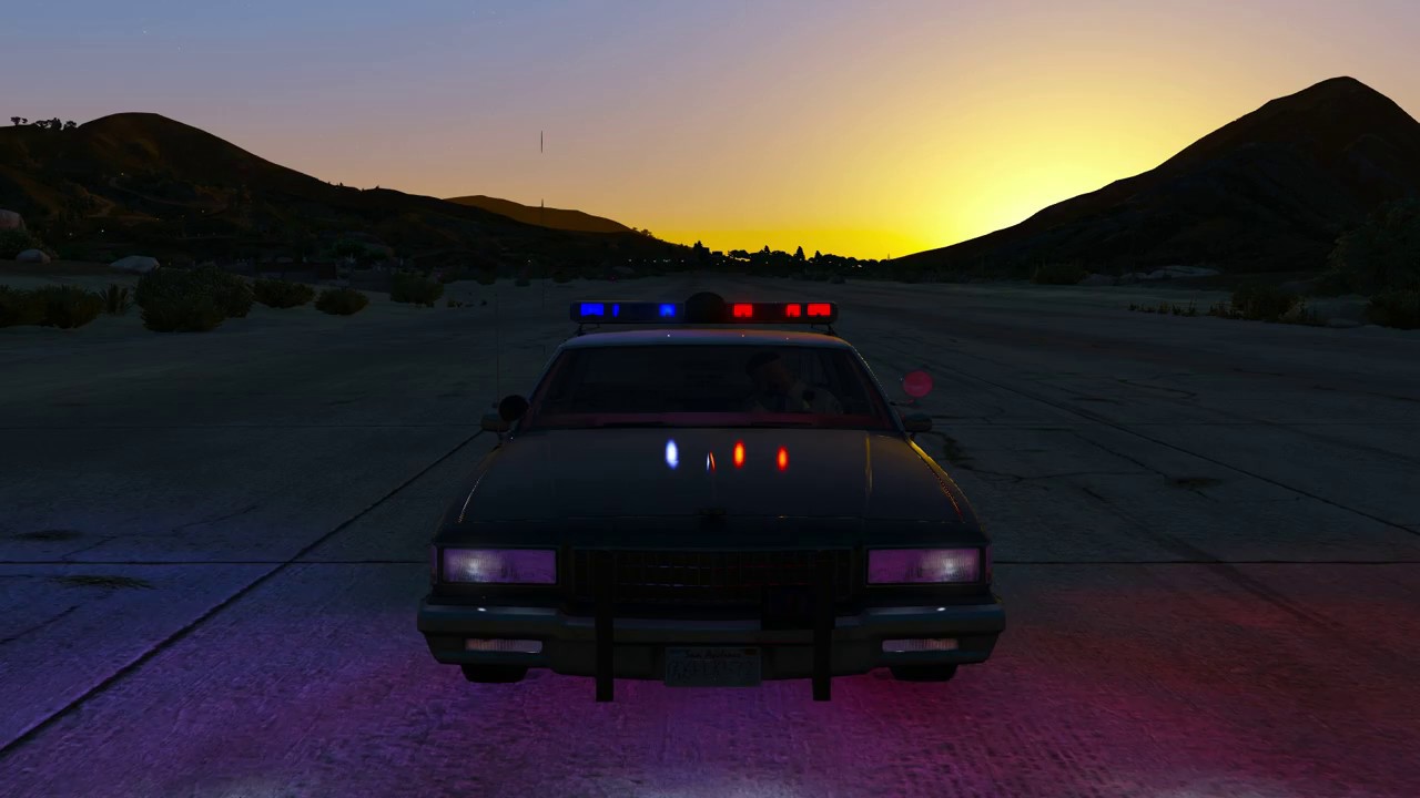 [GTA V] CHP 1980s lightbar setup - YouTube