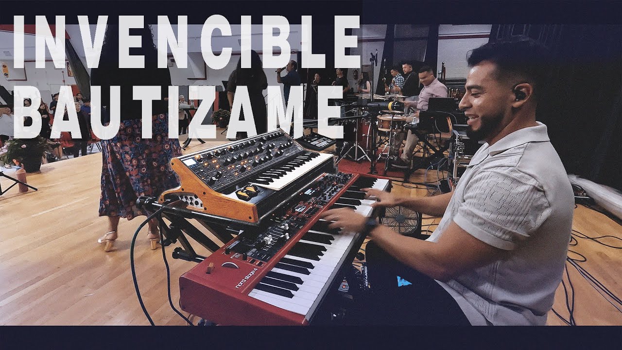 Invencible - Bautizame [MSM] Piano CAM - Moog Sub37 - YouTube
