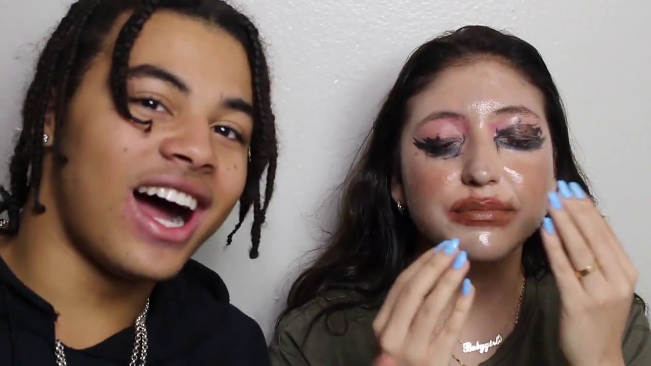 Soundcloud rapper does my makeup... - YouTube
