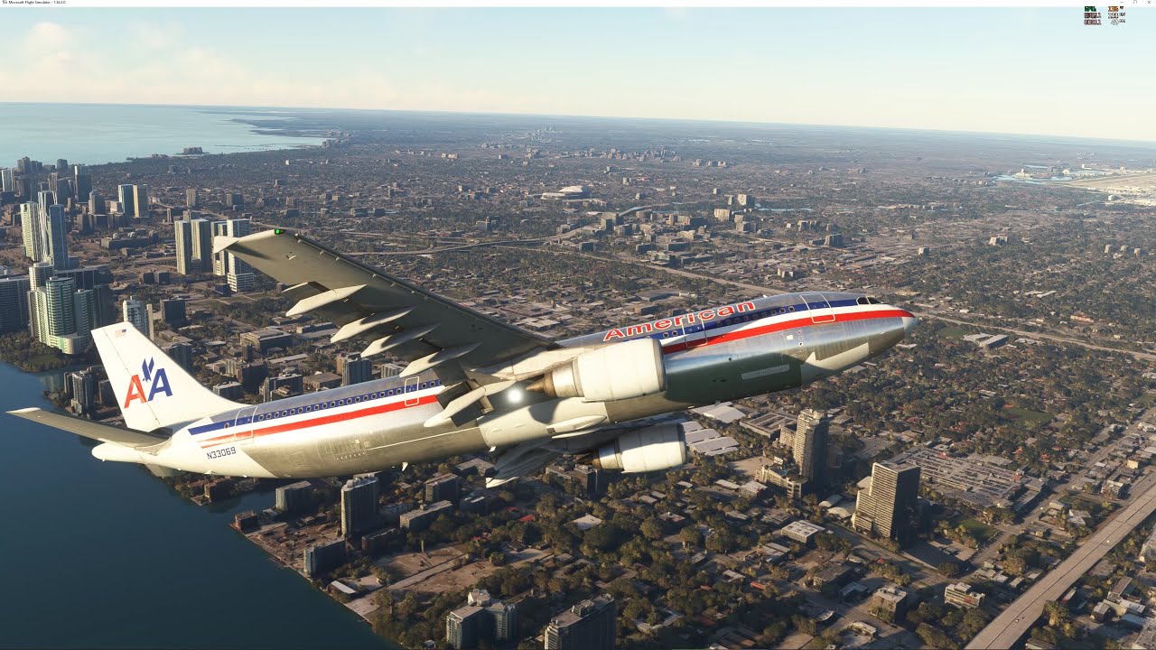 4k iniBuilds A300-600 American (KMIA) Wilcox Field, Miami City ...