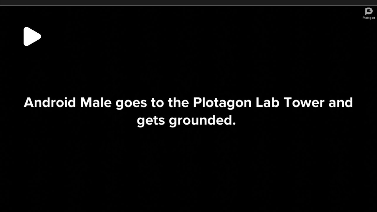 Android Male goes to The Plotagon Lab Tower and gets grounded. - YouTube