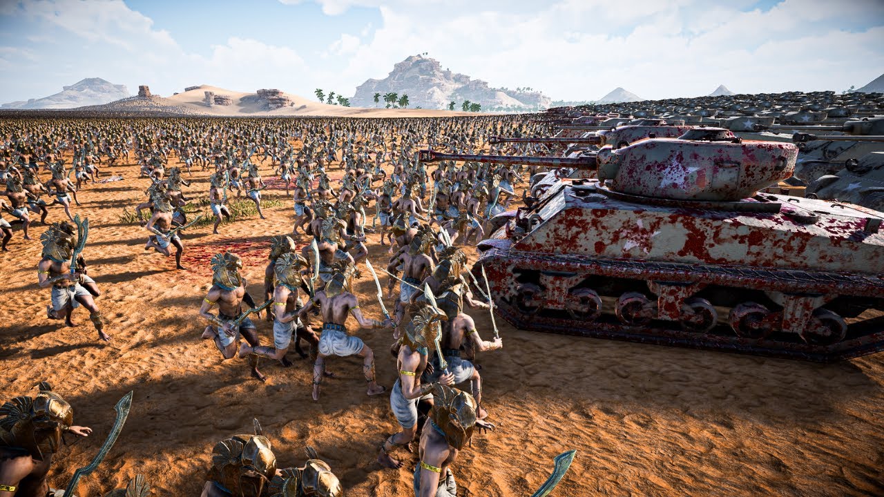 250 TANK vs 1,000,000 EGYPTIAN WARRIORS - Ultimate Epic Battle ...