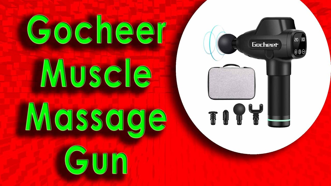 Best Gocheer Muscle Massage Gun | Handheld Deep Tissue Massager - YouTube