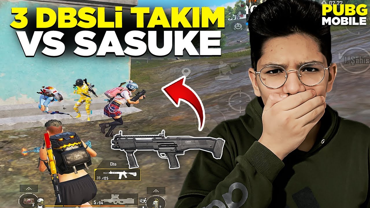 3 DBS'Lİ OYUNCU VS SASUKE! | PUBG MOBİLE - YouTube