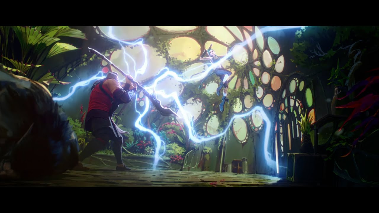 JINX FIGHTS AMBESSA BODYGUARD | ARCANE SEASON 2 EPISODE 6 - YouTube