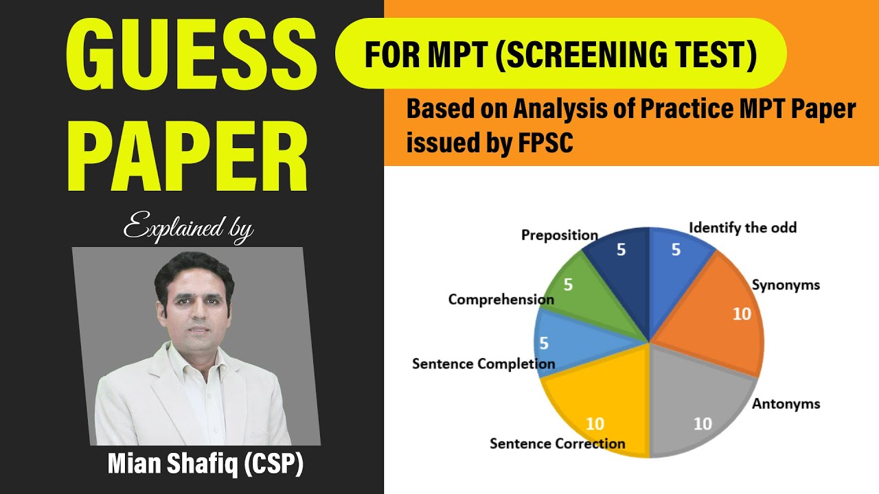 Guess Paper of CSS Screening Test based on Analysis of Practice Test ...