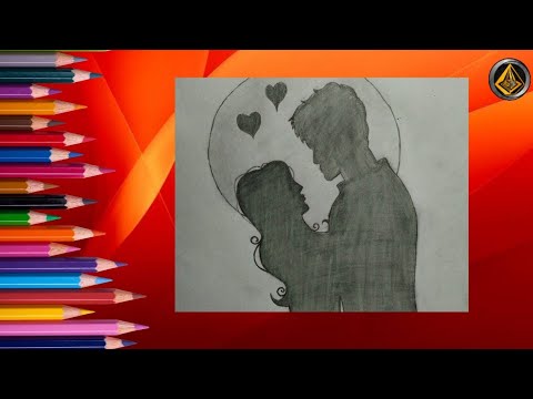 how to draw a Love couple drawing | epicmonster drawing - YouTube