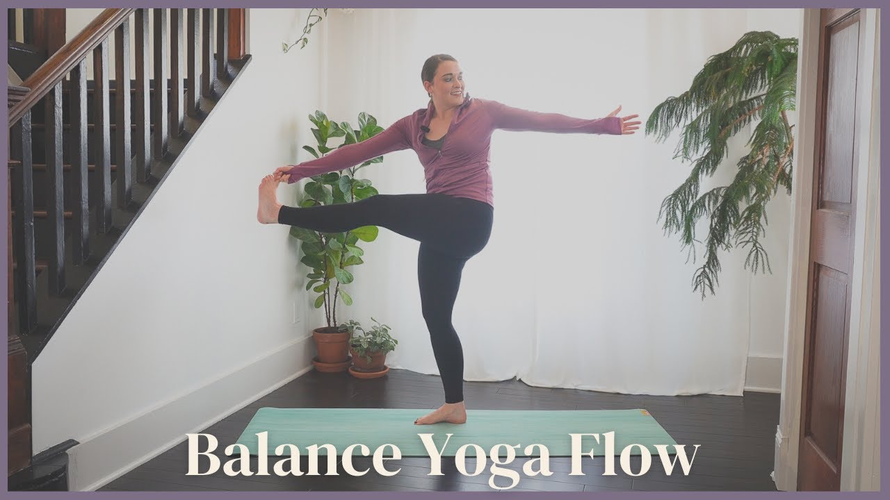 Quick and Challenging Balance Yoga Flow - 10 Minute Yoga Flow - YouTube