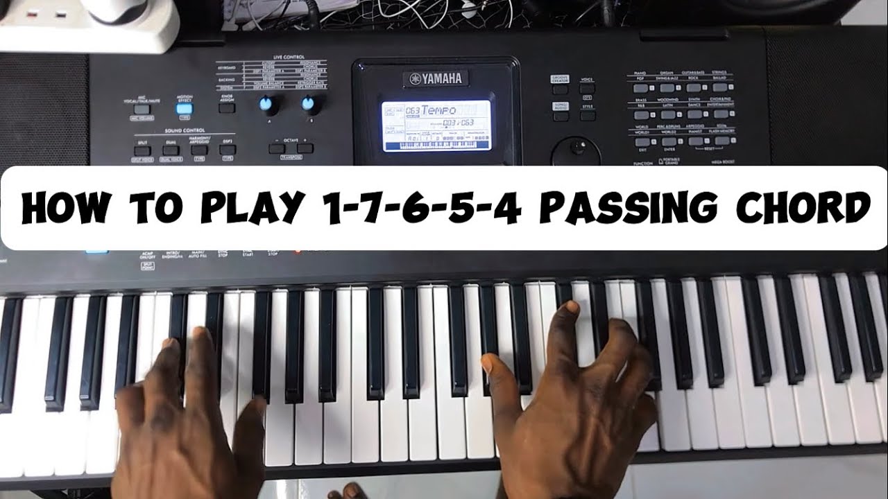 How to play 17654 passing chords on the piano #piano #pianotutorial # ...