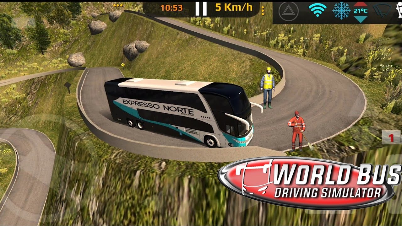 World Most Dangerous & Scariest Road | World Bus Driving Simulator ...