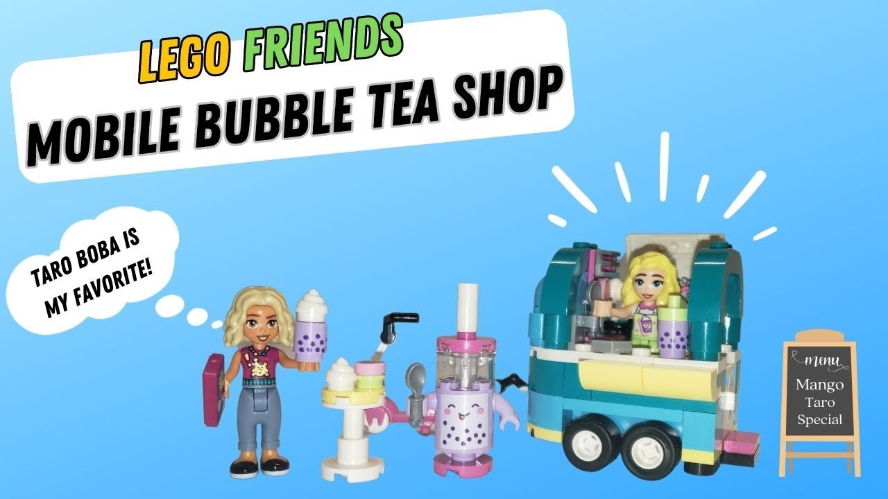 Lego Friends - Mobile Bubble Tea Shop - Unboxing - YouTube