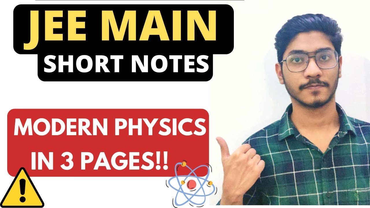 Modern Physics Complete In 3 Pages [ Download Now ] | Short Notes ...