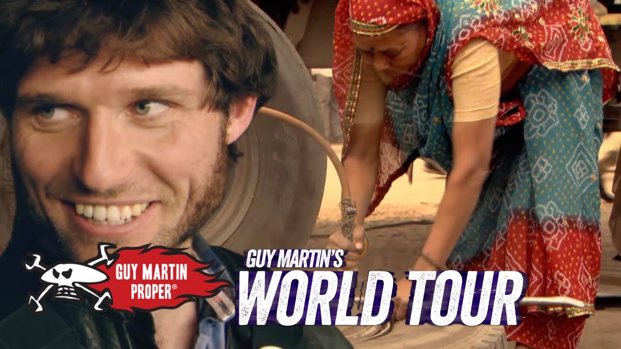 Guy amazed with how they change a tyre in India | Guy Martin Proper ...