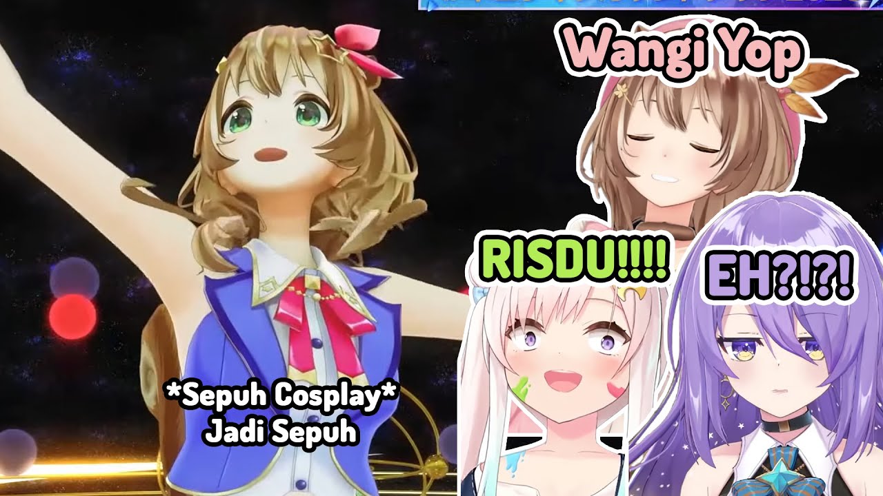 Reaksi Iofi Dan Moona Pas Lihat RIsu Pake Bajunya Sora-Senpai【Risu, Moona, Iofi/Hololive ID ...