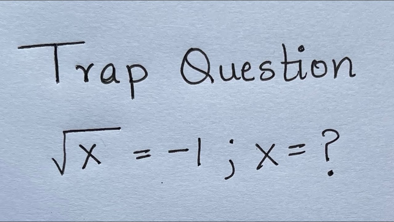 U.S.A Math Olympiad - Trap Question | Can you solve? - YouTube