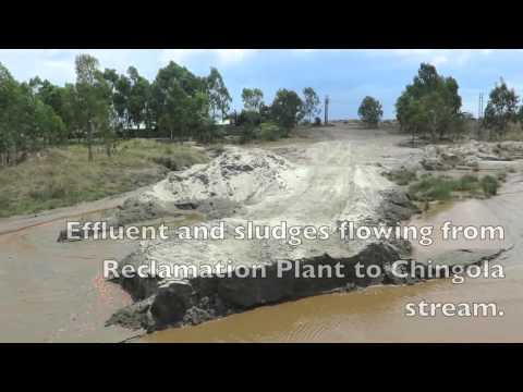 Vedanta KCM, Chingola, sources of pollution into river Kafue - YouTube