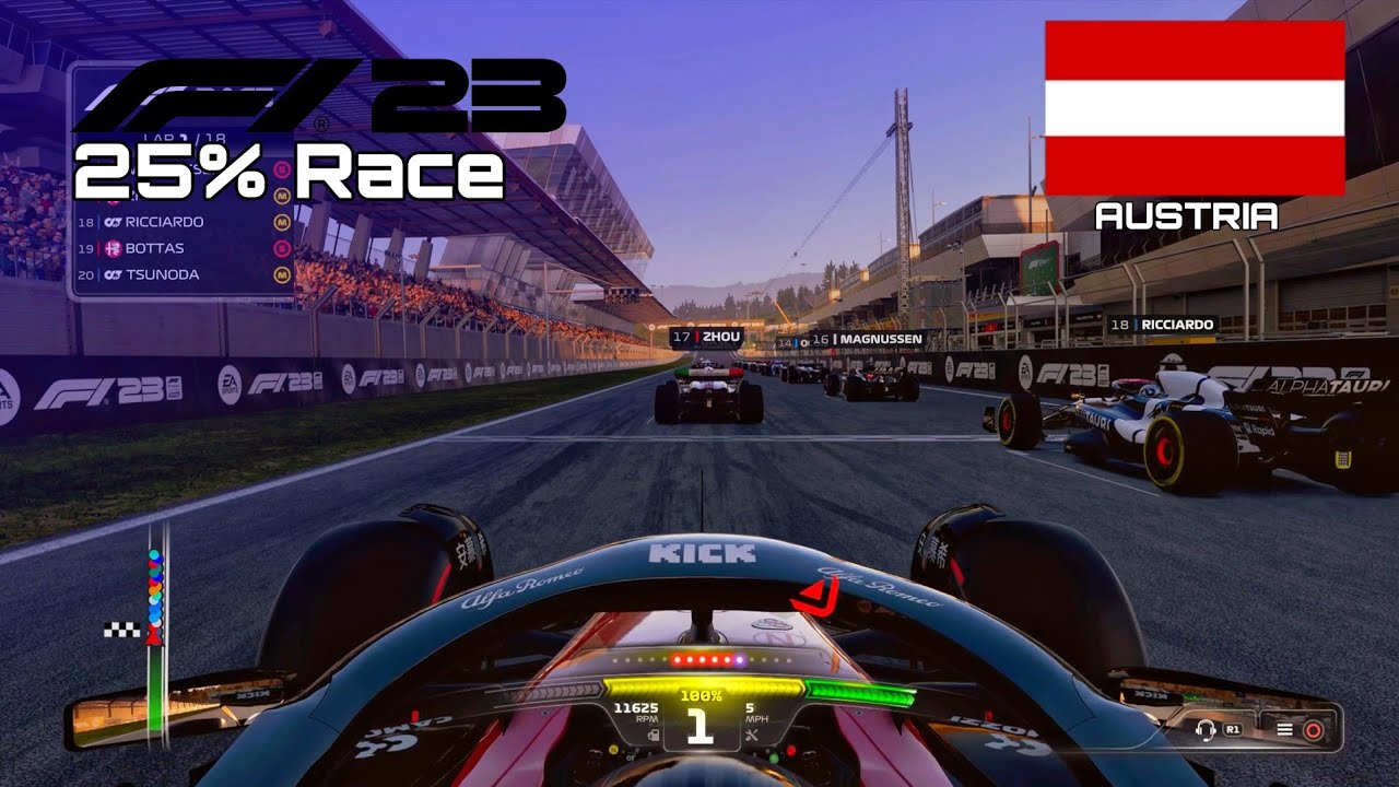 F1 2023 GAME | 25% Race Austrian - Valteri Bottas | PS4 Gameplay - YouTube