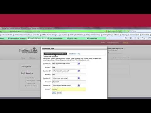 Setting Up Your Sterling Internet Banking - YouTube