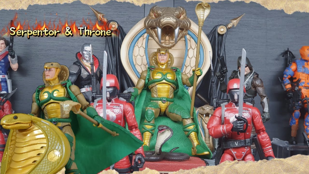 GI JOE Classified Serpentor & Sideshow Throne. 지아이조 클래시파이드 써펜터 & 사이드쇼 ...
