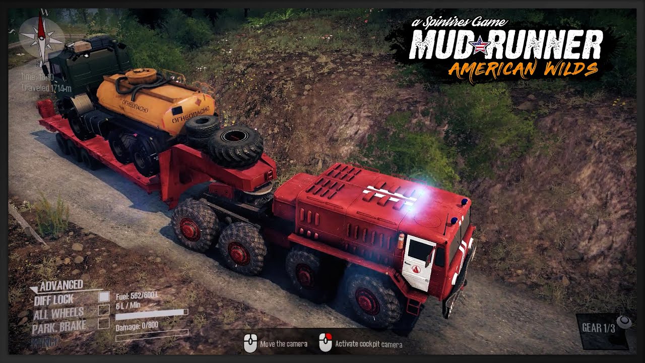 Red power truck MAZ 535 Fire Service v 2 0 tral Kamaz in big map ...
