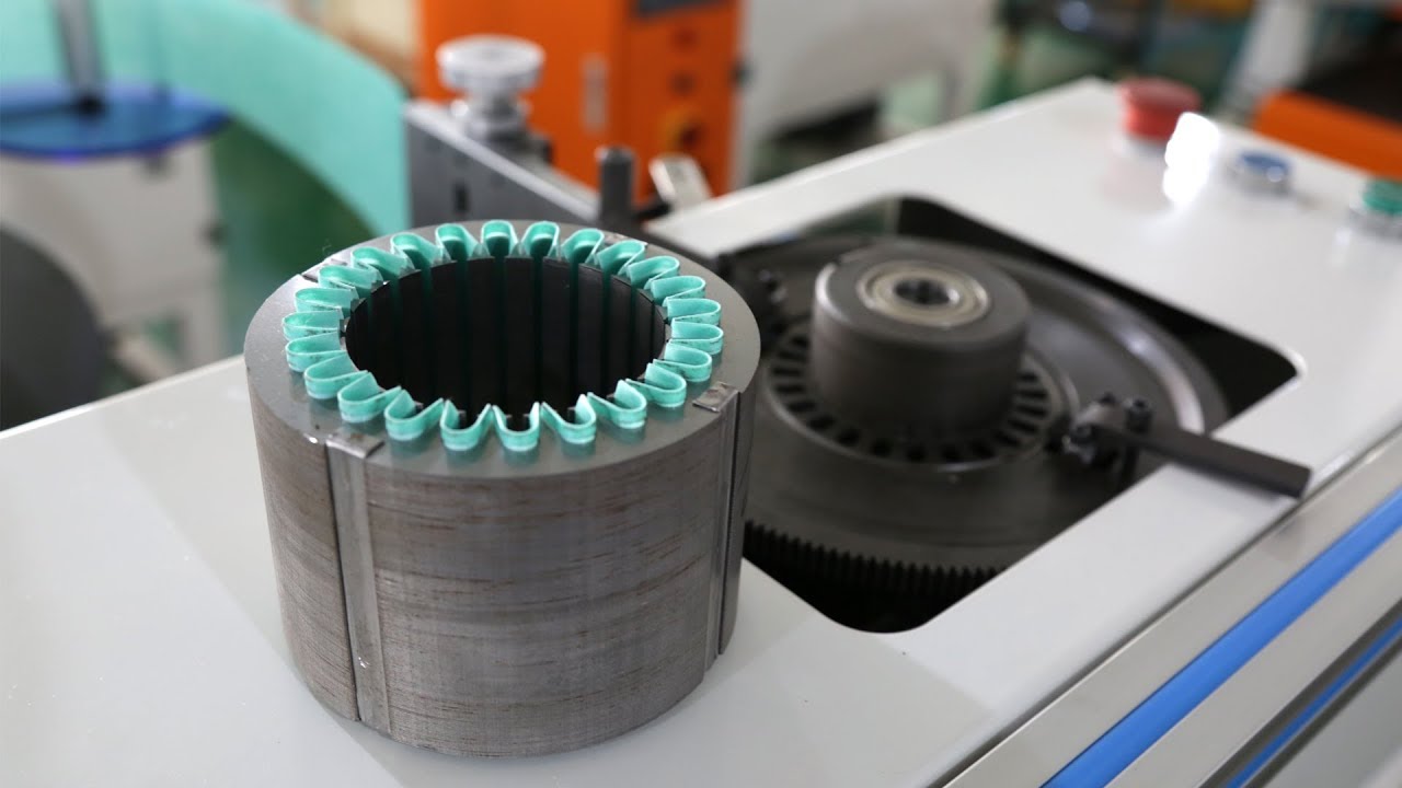 Auto High Stator Insulation Paper Inserting Machine China - YouTube