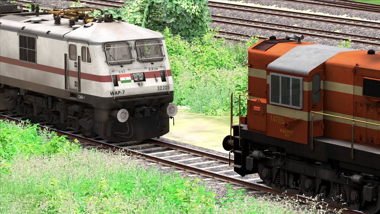 DIESEL TO ELECTRIC LOCOMOTIVE CHANGE | BUMPY RAILROAD - Train Simulator ...