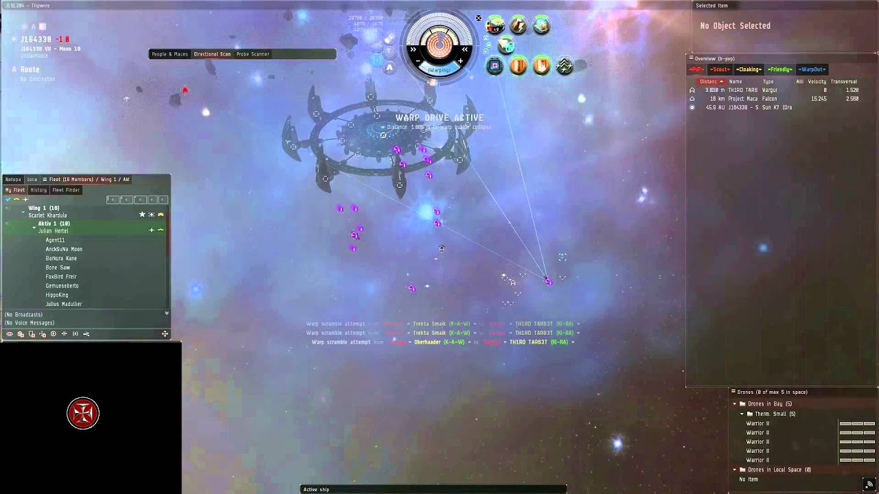 [EVE Online] That's why you need warp speed rigs and sensor booster ...