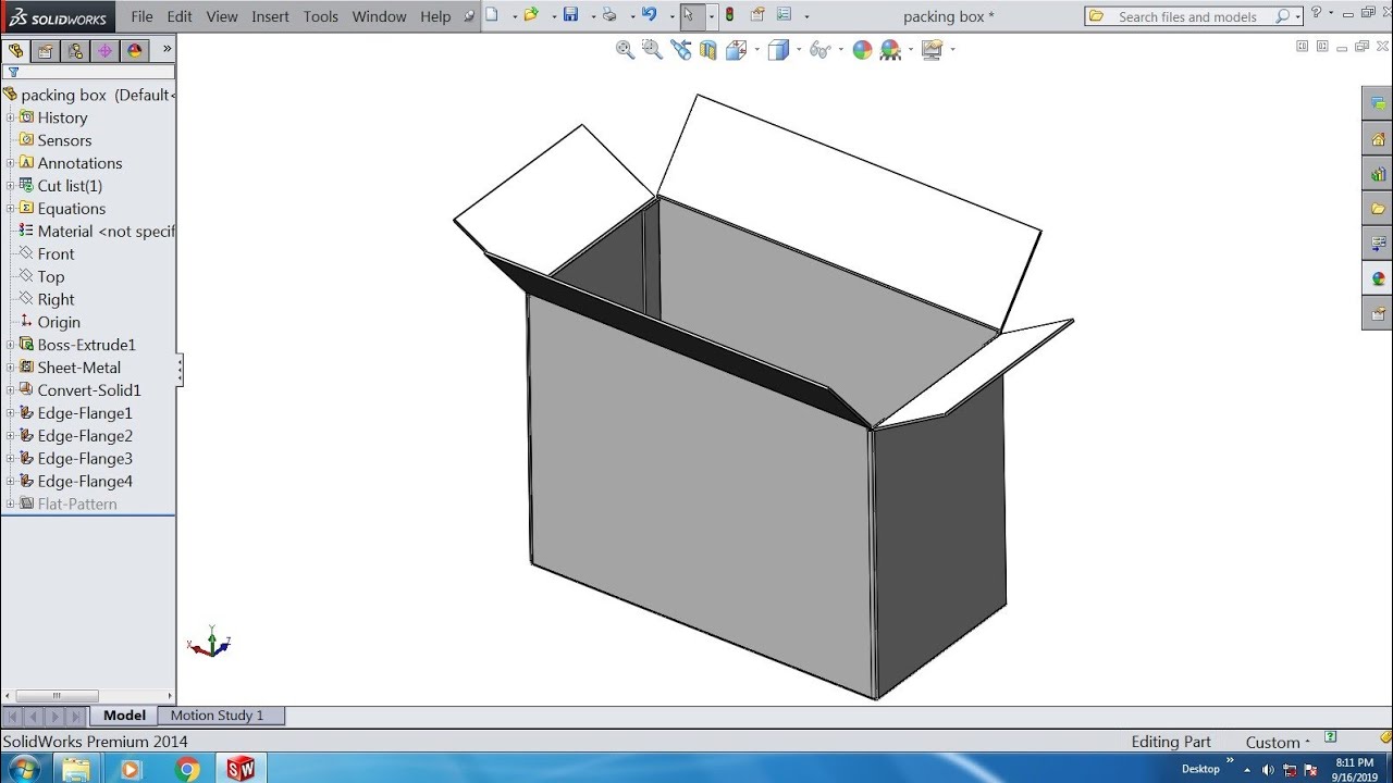Packing box design - YouTube