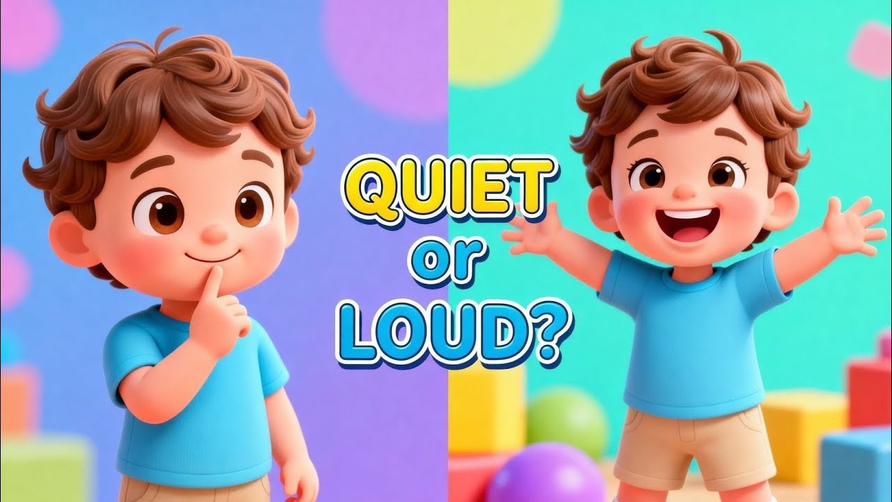 Quiet vs Loud Song | Indoor and Outdoor Voices for Kids | TuniTots ...