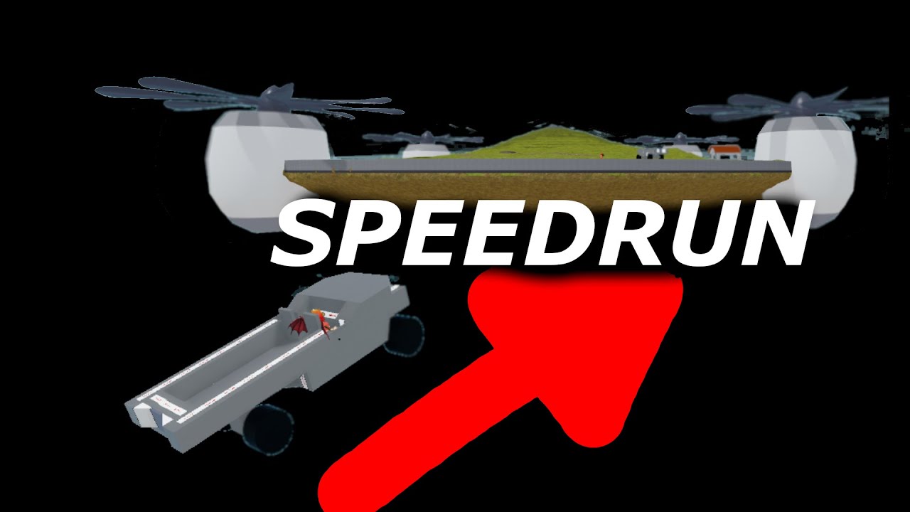 Spawn plate to island speedrun (plane crazy) - YouTube