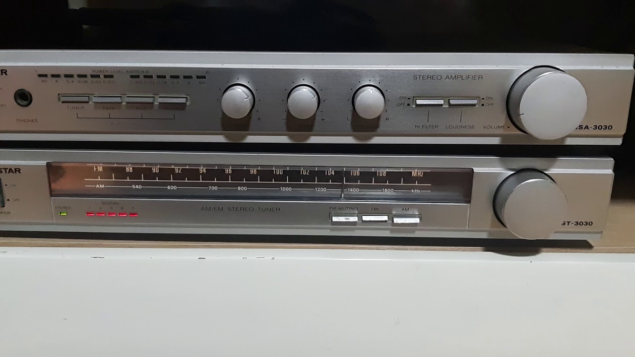 gold star Amplifier 1984y gsa-3030.gst-3030.gse-270 speakers - YouTube