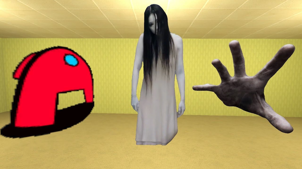 Scary Among Us, Scary Hand and Scary Ghost Kayako Seaki Nextbot | Garry ...