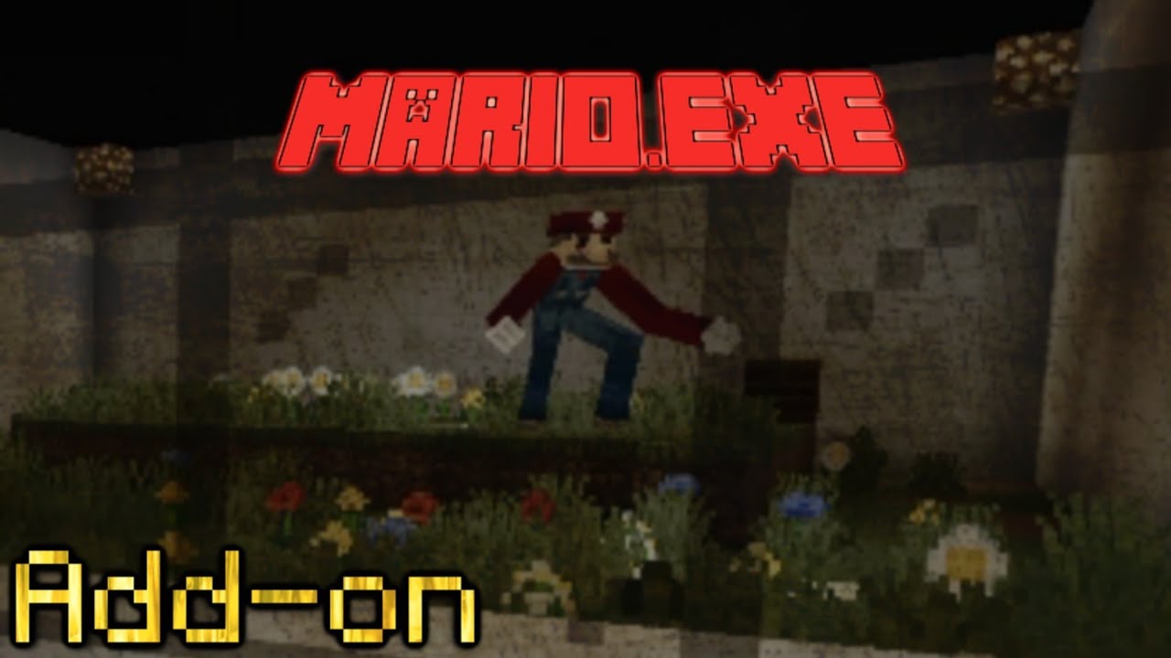Addon/Mod MARIO.EXE Minecraft Bedrock/PE - YouTube