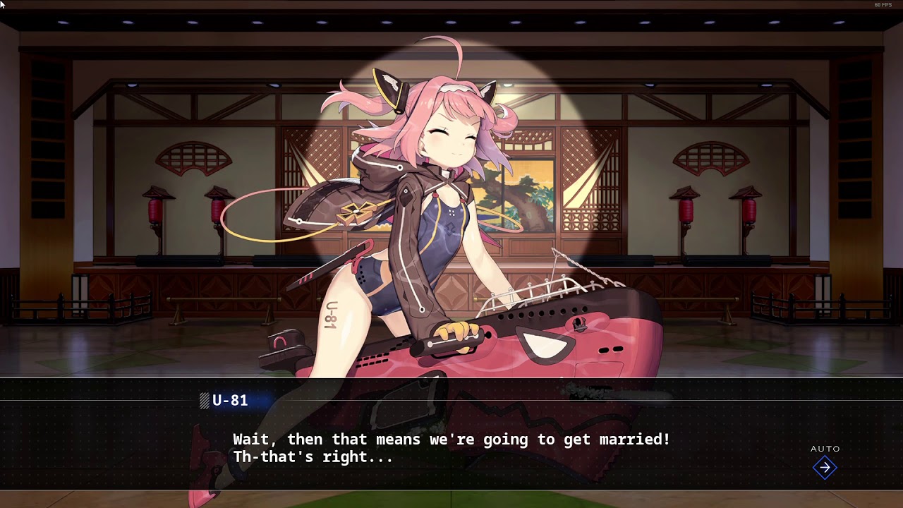 Azur Lane : Crosswave -U-81 Marriage Scene - YouTube