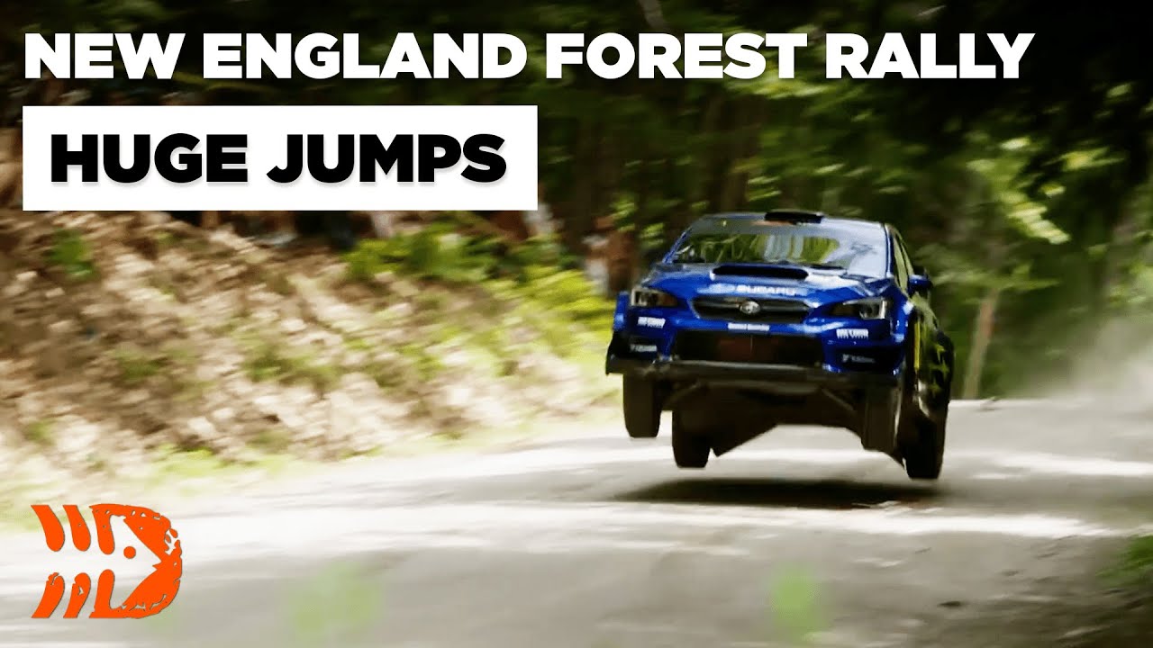 The Flying Stages of New England Forest Rally 2021 - YouTube